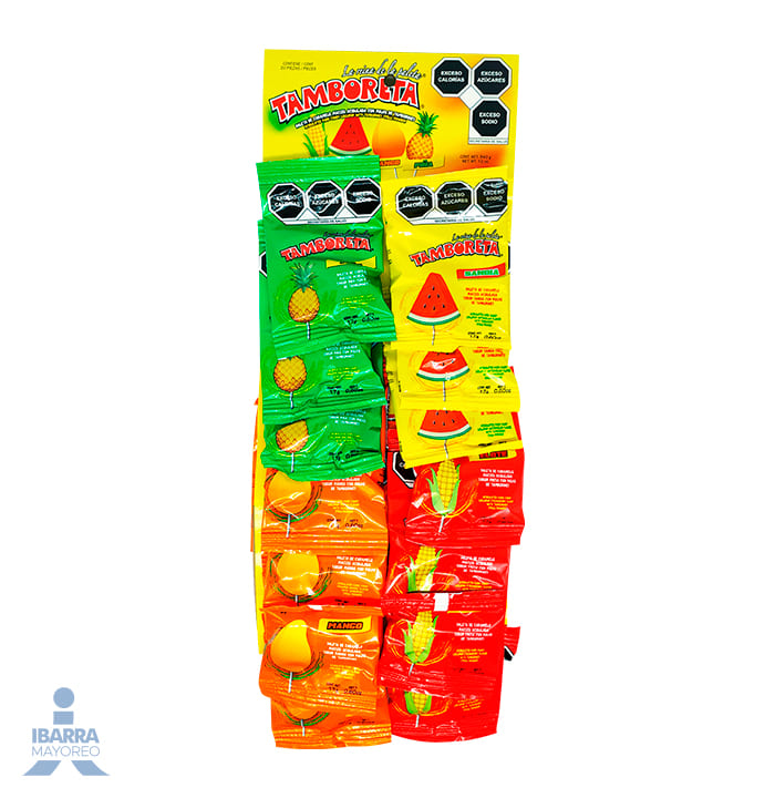 paleta tamboreta varios sabores 20 pzas | Ibarra Mayoreo