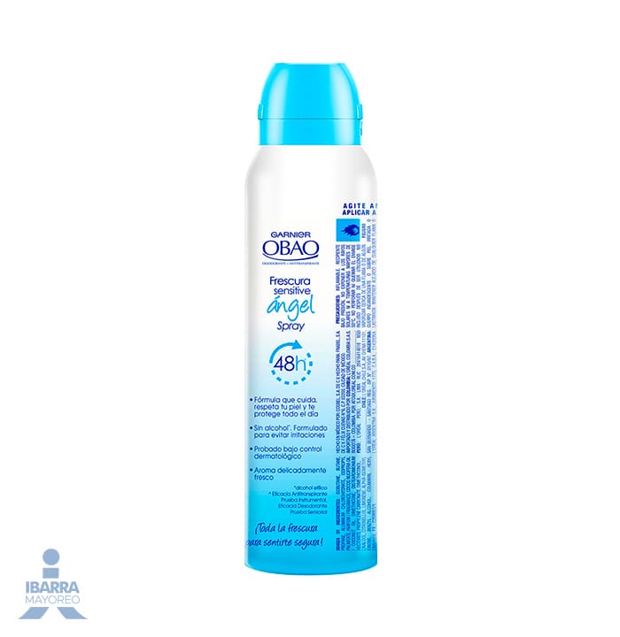 DESODORANTE OBAO MUJER FRESCURA SENSITIVE AEROSOL 150 ML | Ibarra Mayoreo