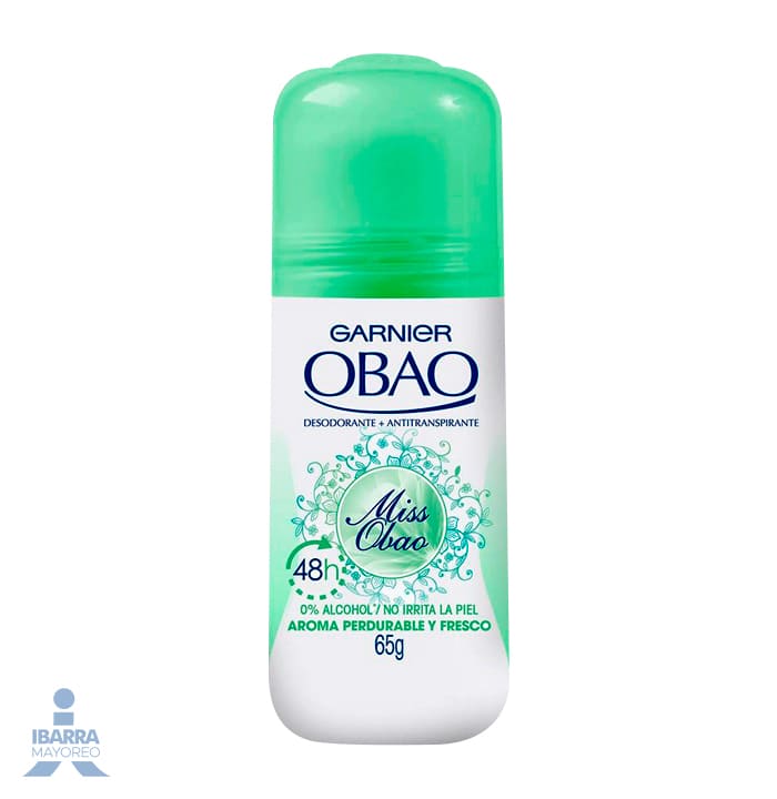 desodorante obao mujer miss roll on 65 g | Ibarra Mayoreo
