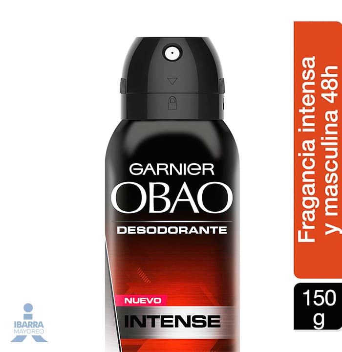 DESODORANTE OBAO HOMBRE INTENSE AEROSOL 150 ML | Ibarra Mayoreo