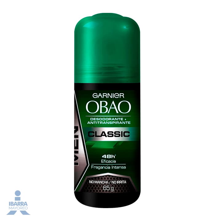 desodorante obao hombre classic roll on 65 g | Ibarra Mayoreo