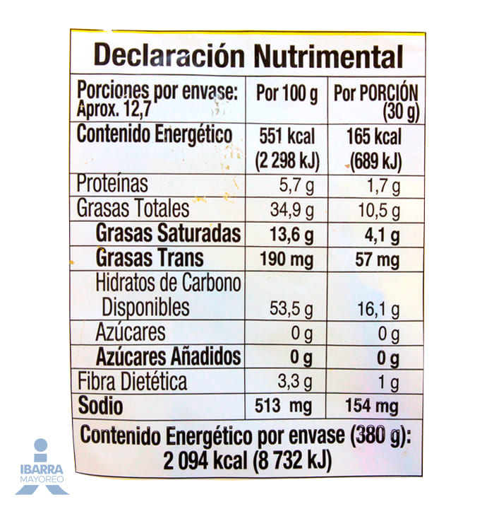 sabritas fritos sal y limon 10 pzas | Ibarra Mayoreo
