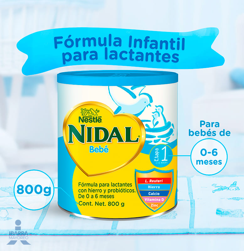 Nestlé Nidal Etapa 1 800 g | Ibarra Mayoreo