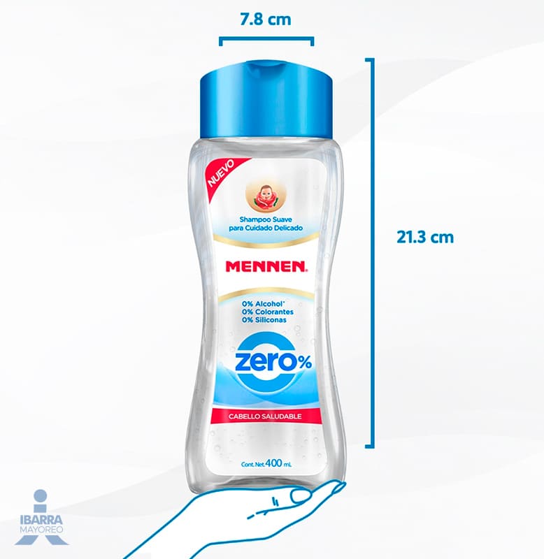 shampoo mennen zero 400 ml | Ibarra Mayoreo