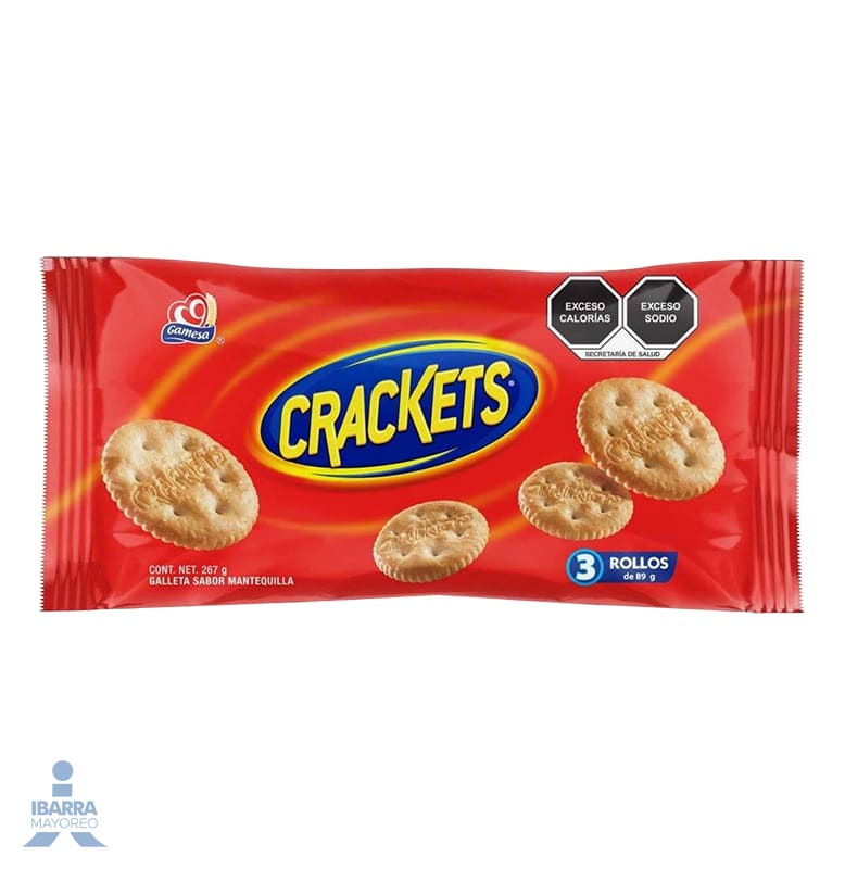 galletas gamesa crackets 267 g | Ibarra Mayoreo
