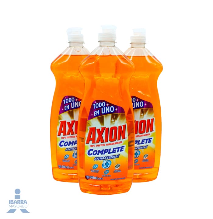 detergente axion antibacterial liquido 640 ml | Ibarra Mayoreo