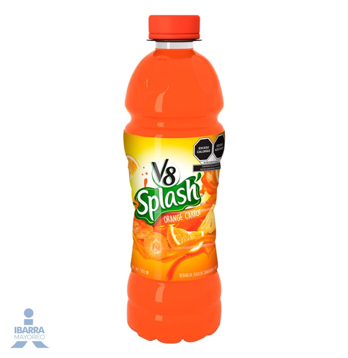 jugo splash v8 orange carrot 500 ml | Ibarra Mayoreo