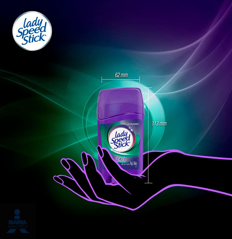 desodorante lady speed stick dynamic 45 g | Ibarra Mayoreo