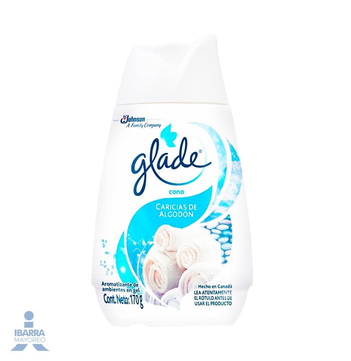 aromatizante glade caricias de algodon cono 170 g | Ibarra Mayoreo