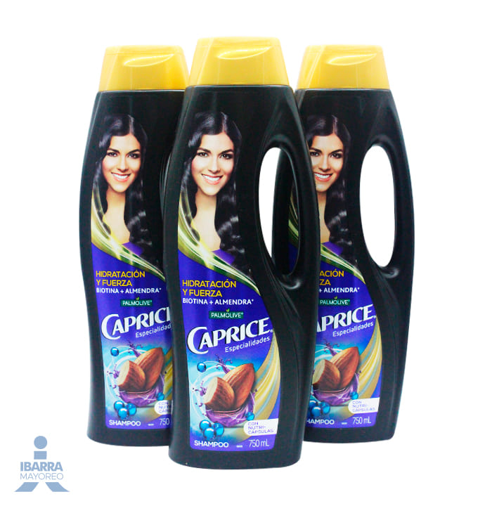 shampoo caprice biotina almendras 750 ml | Ibarra Mayoreo