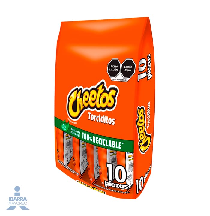 sabritas cheetos torciditos 10 pzas | Ibarra Mayoreo
