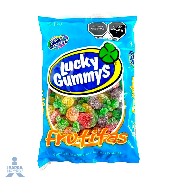 dulce lucky gummys frutitas 1 kg | Ibarra Mayoreo