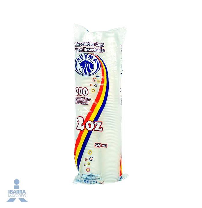 vaso plastico reyma 2 oz 200 pzas | Ibarra Mayoreo