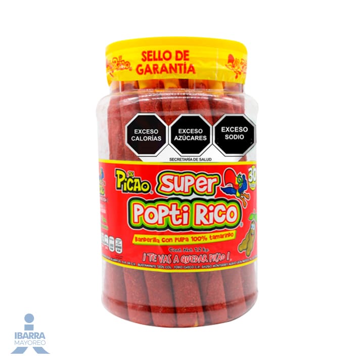 banderilla picao super popti rico tamarindo 30 pzas | Ibarra Mayoreo