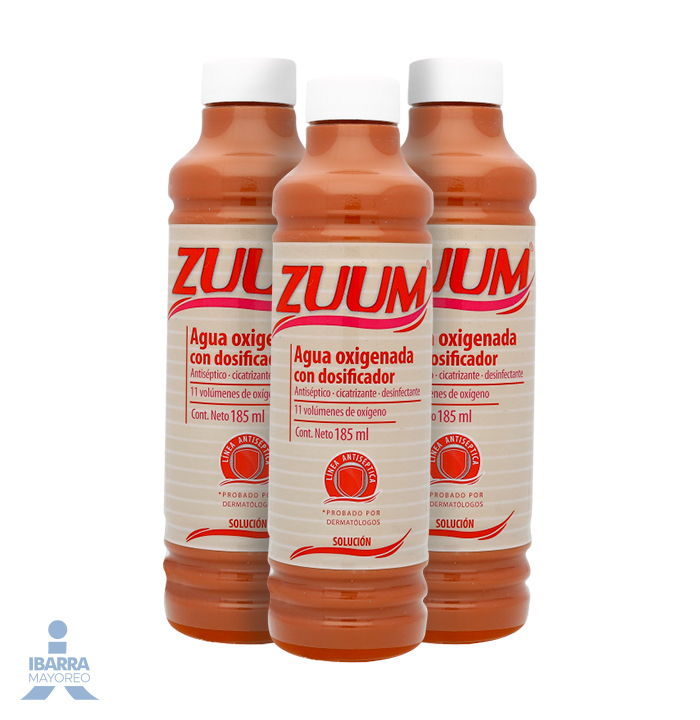 agua oxigenada zuum 185 ml | Ibarra Mayoreo