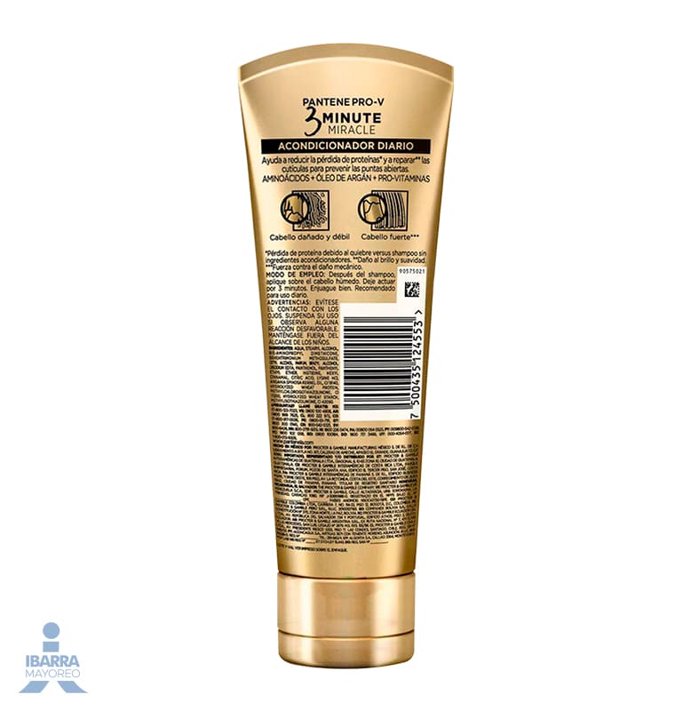 acondicionador pantene restauracion 3mm 90 ml | Ibarra Mayoreo