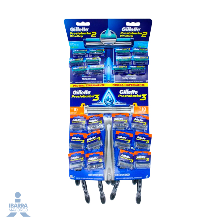 rastrillo gillette tira mixta 24 pzas | Ibarra Mayoreo