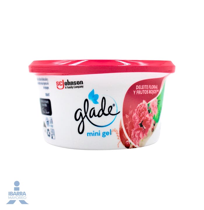 aromatizante glade deleite floral y frutos rojos gel 70 g | Ibarra Mayoreo