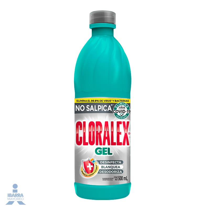 blanqueador cloralex rendidor gel 500 ml | Ibarra Mayoreo