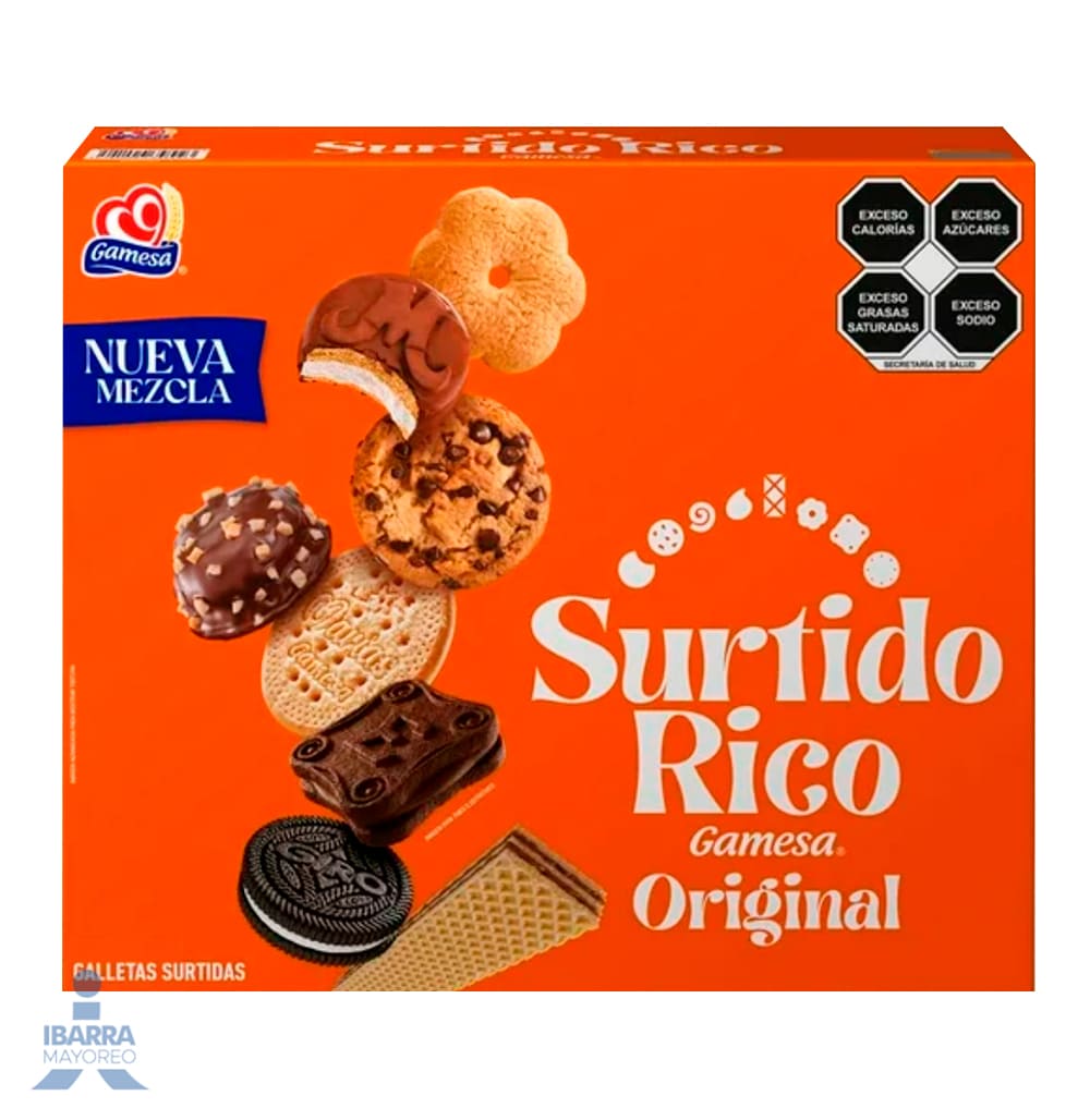galletas gamesa surtido rico 436 g | Ibarra Mayoreo