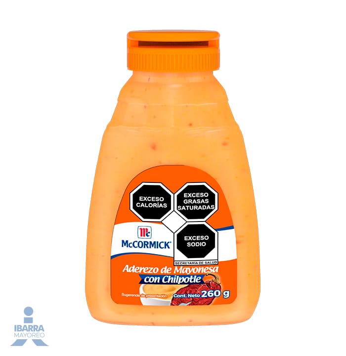 mayonesa aderezo mccormick con chipotle squeezable 250 g | Ibarra Mayoreo