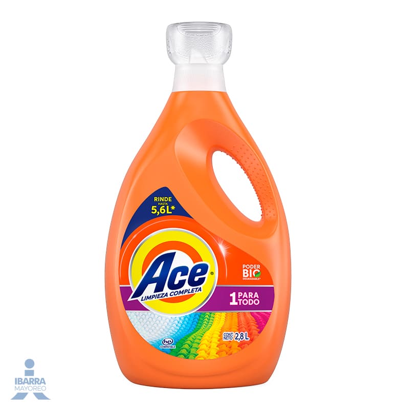 detergente ace liquido 2 8 l | Ibarra Mayoreo