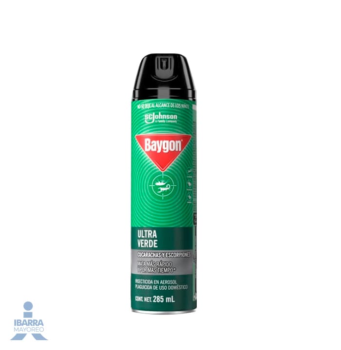 insecticida baygon ultra verde aerosol 285 ml | Ibarra Mayoreo