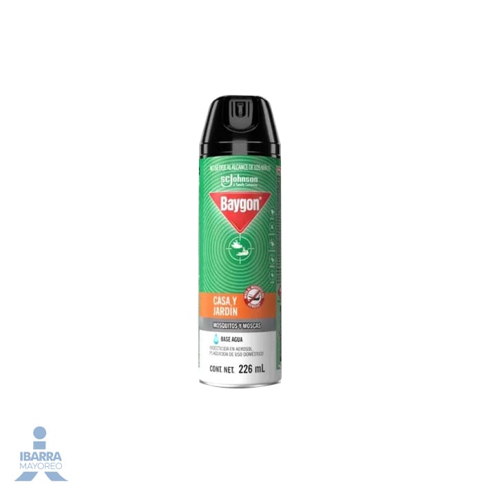 insecticida baygon casa y jardin aerosol 226 ml | Ibarra Mayoreo
