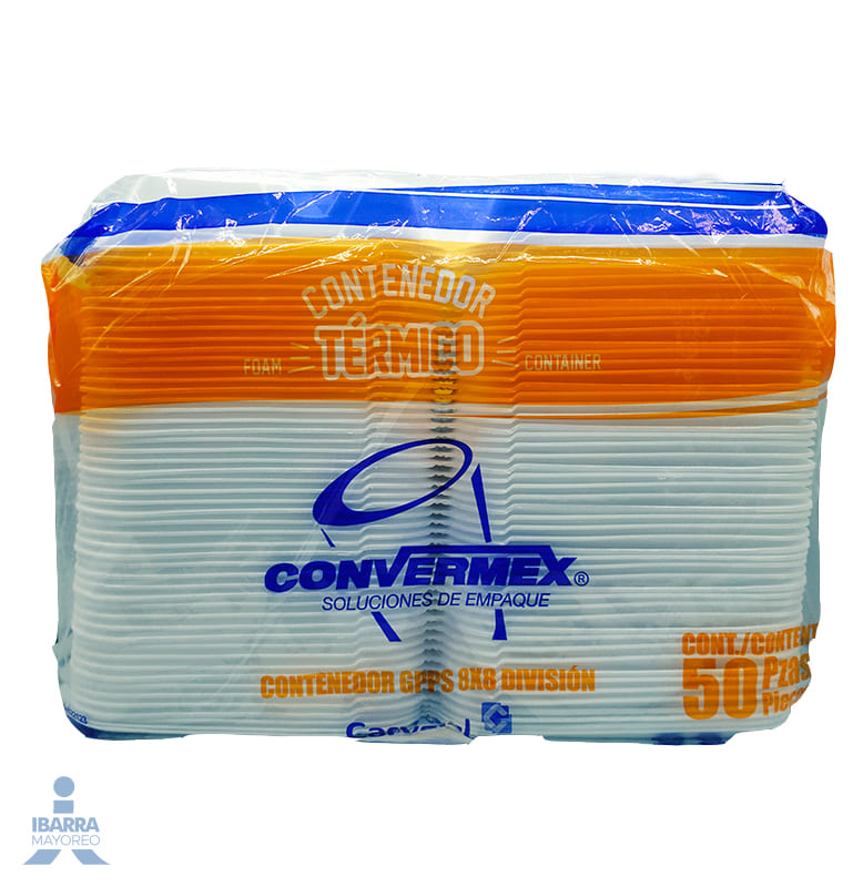 contenedor termico convermex division l-38 50 pzas | Ibarra Mayoreo