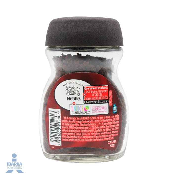 Café Nescafé Clásico 8/42 g | Ibarra Mayoreo