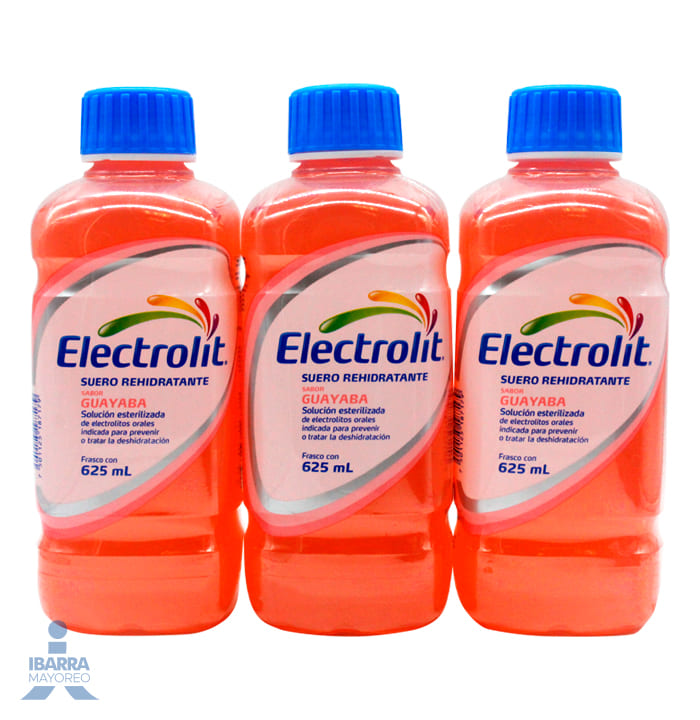 suero electrolit guayaba 625 ml | Ibarra Mayoreo
