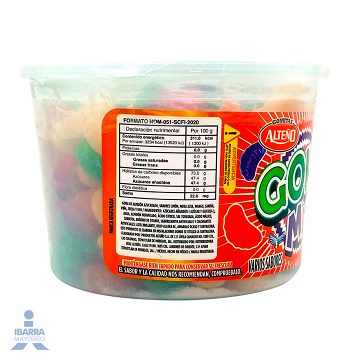 goma alteno gomi mix con azucar 1 1 kg | Ibarra Mayoreo