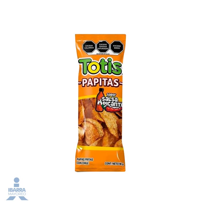 frituras totis papitas salsa picante 90 g | Ibarra Mayoreo