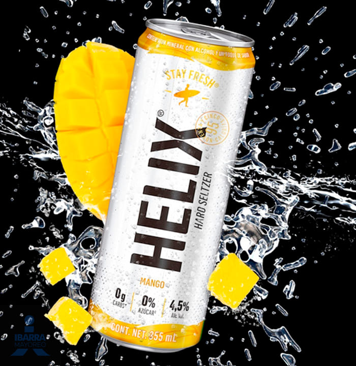 bebida helix hard seltzer mango 355 ml | Ibarra Mayoreo