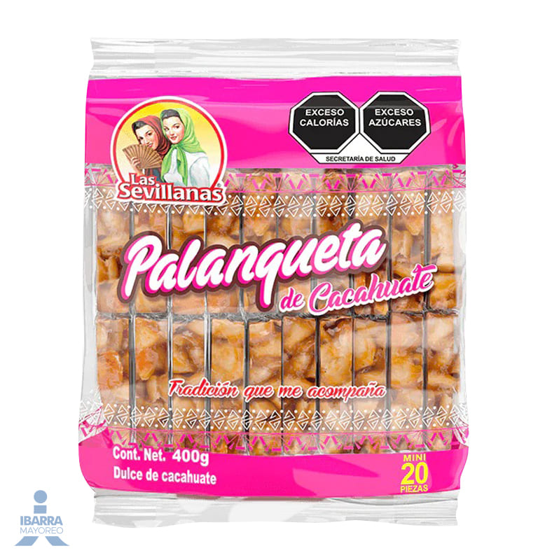 palanqueta cacahuate las sevillanas 20 pzas | Ibarra Mayoreo