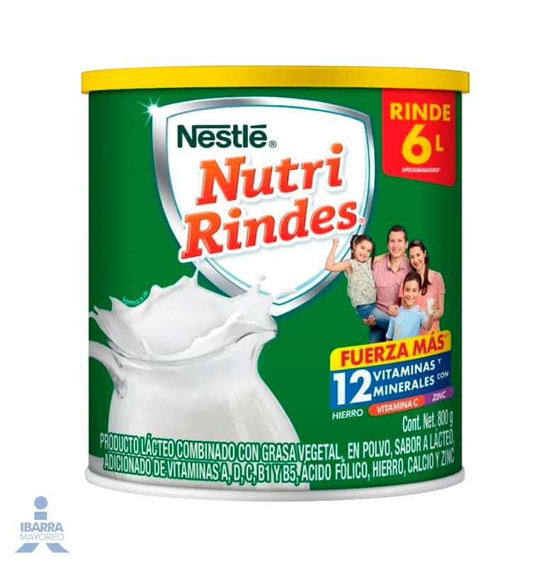 alimento lacteo nutri rindes lata 800 g | Ibarra Mayoreo