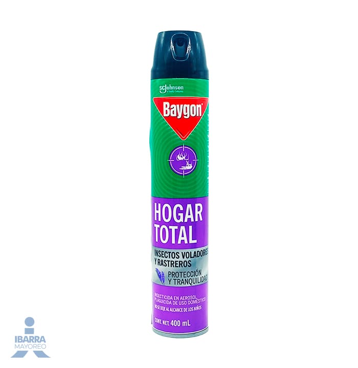 insecticida baygon hogar total aerosol 400 ml | Ibarra Mayoreo