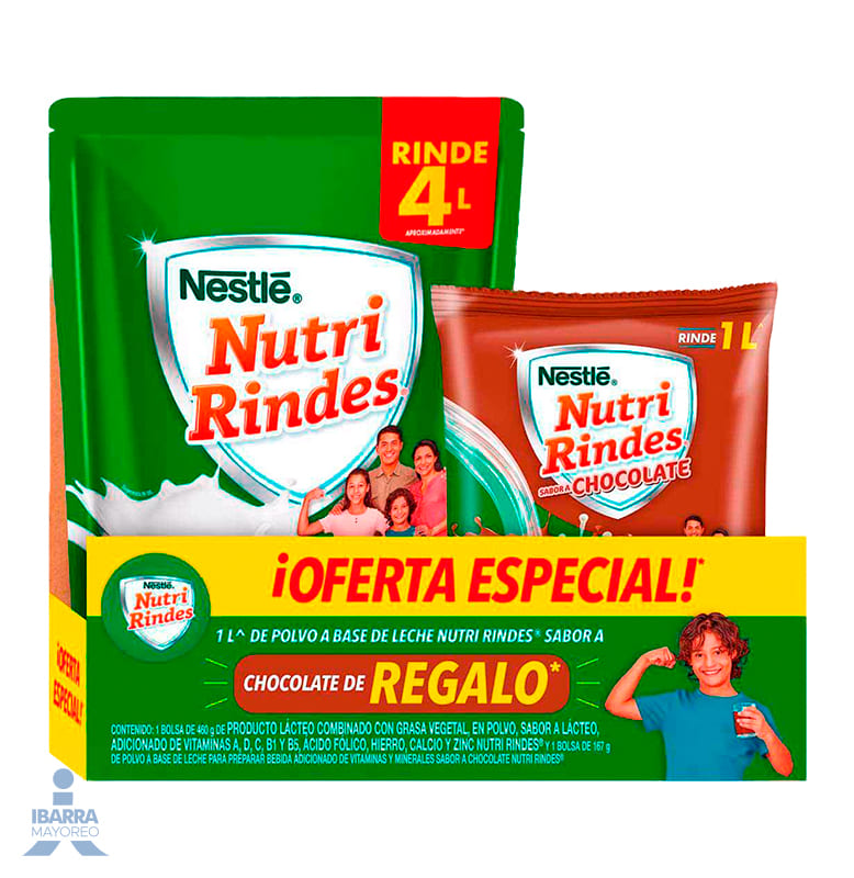 leche nido nutri rindes 460 g gratis rindes chocolate 167 g | Ibarra ...