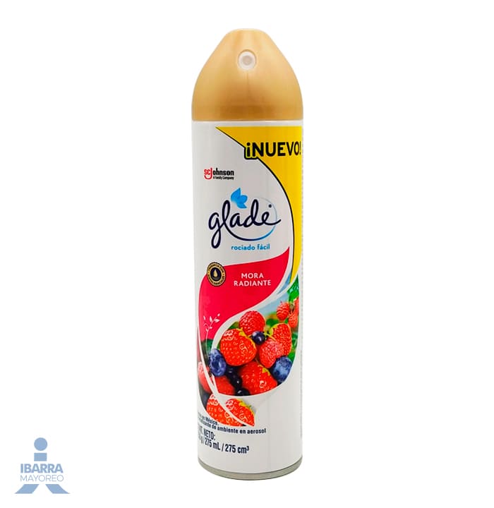 aromatizante glade mora radiante aerosol 275 ml | Ibarra Mayoreo