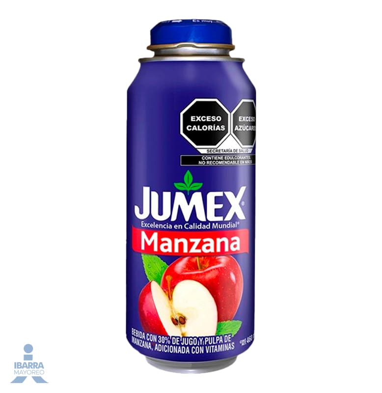 bebida jumex manzana lata botella 460 ml | Ibarra Mayoreo