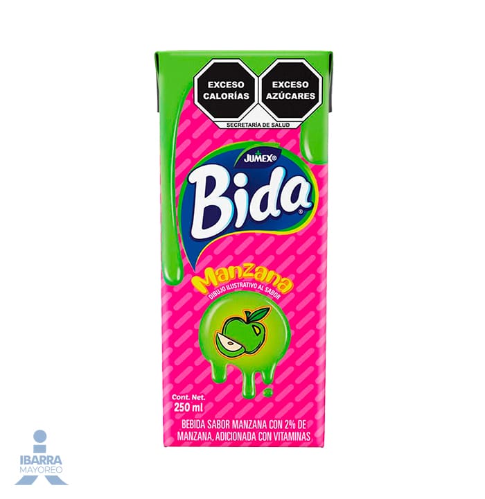 bebida bida slime manzana 250 ml | Ibarra Mayoreo
