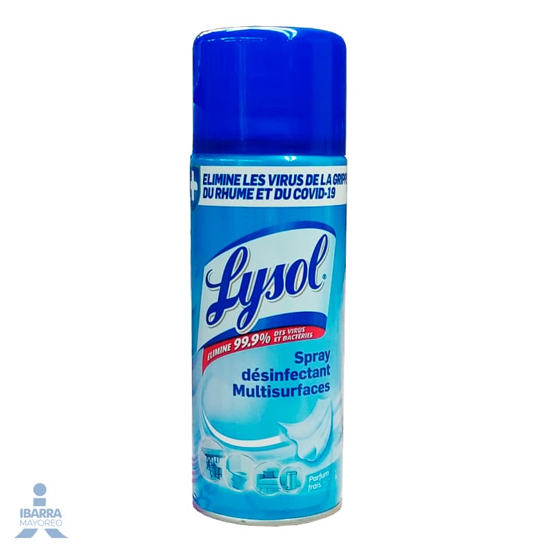 desinfectante lysol crisp linen 346 g | Ibarra Mayoreo