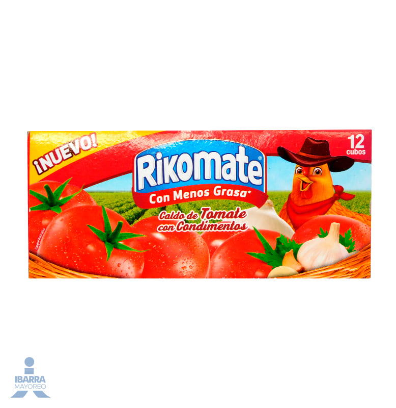 caldo rikomate 12 pzas | Ibarra Mayoreo