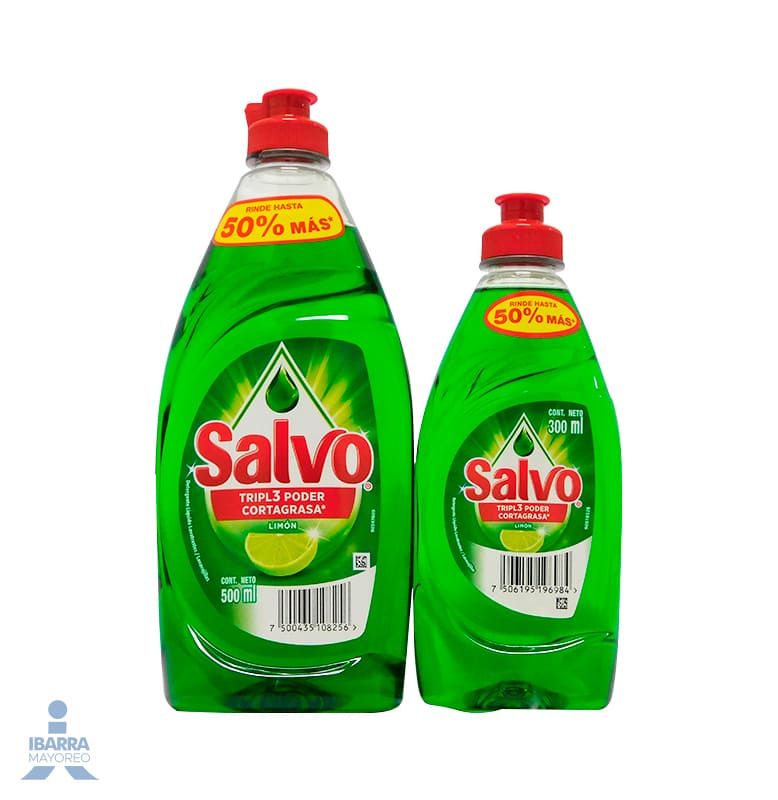 detergente salvo limon liquido 12/300 ml gratis 2 salvo 500 ml | Ibarra ...
