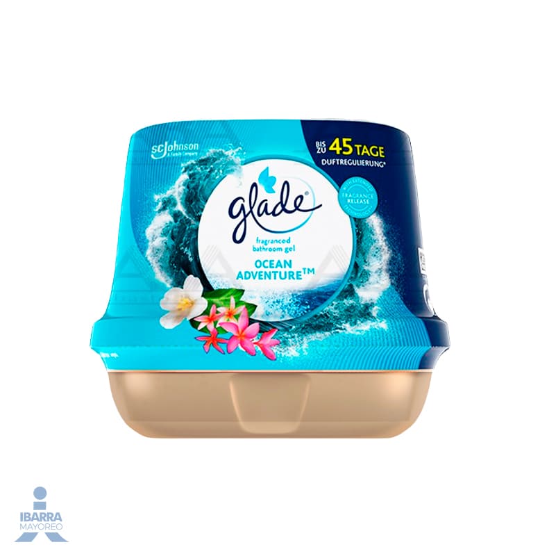 aromatizante glade paraiso azul cubo 180 g | Ibarra Mayoreo