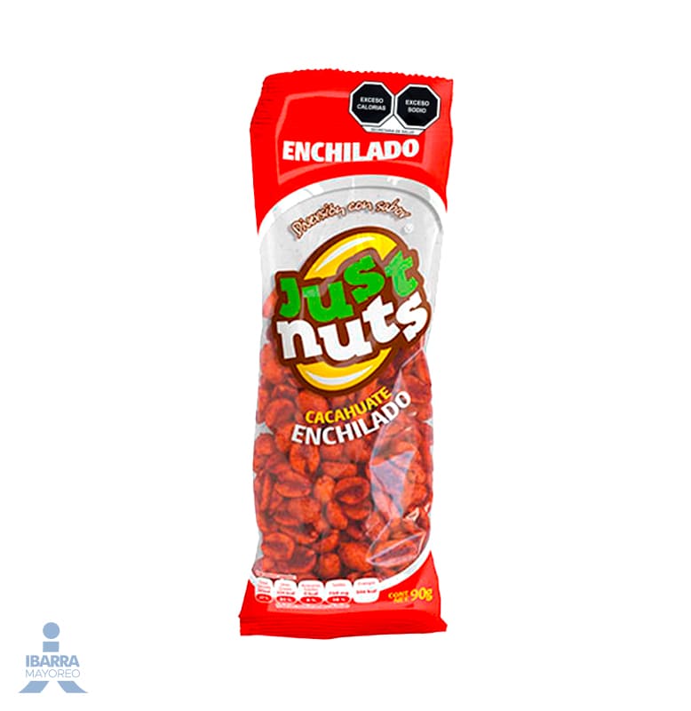 juts nuts cacahuate enchilado 90 g | Ibarra Mayoreo