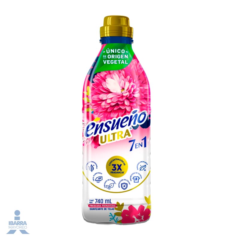 suavizante ensueno ultra frescura primaveral 740 ml | Ibarra Mayoreo