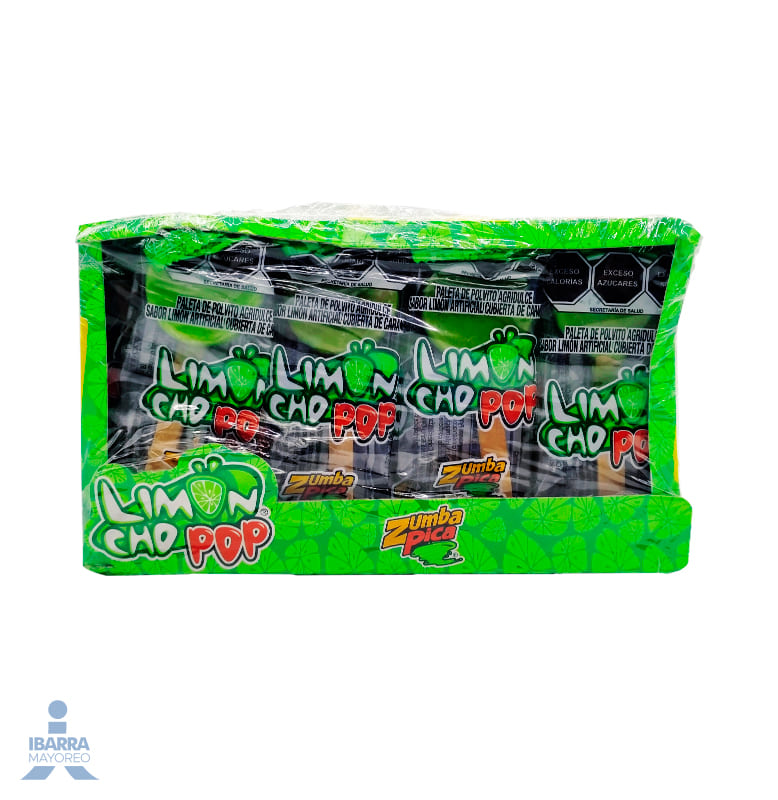 paleta zumba pica limoncho 12 pzas | Ibarra Mayoreo