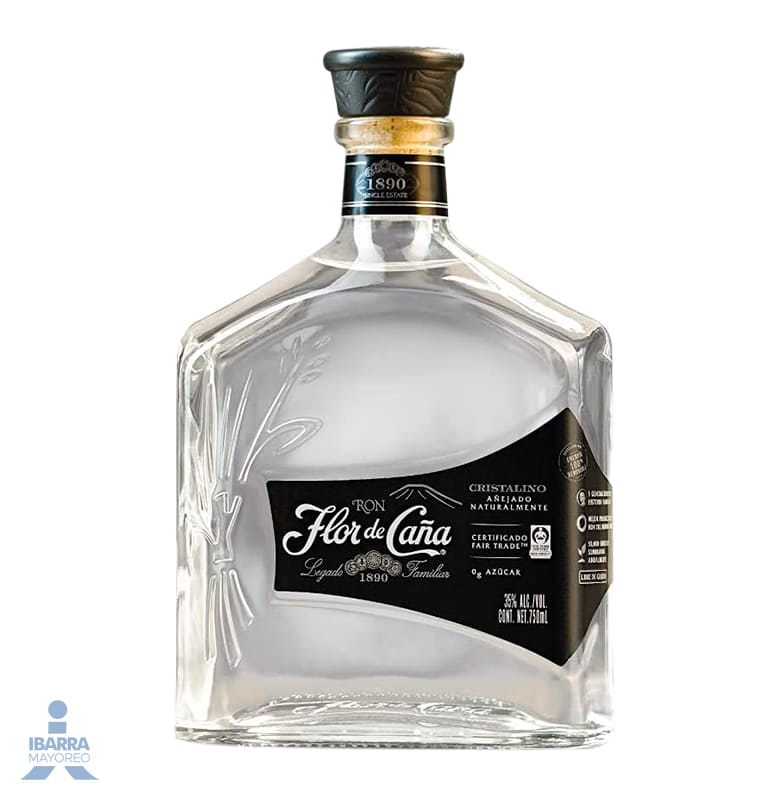 ron flor de cana cristalino 750 ml | Ibarra Mayoreo