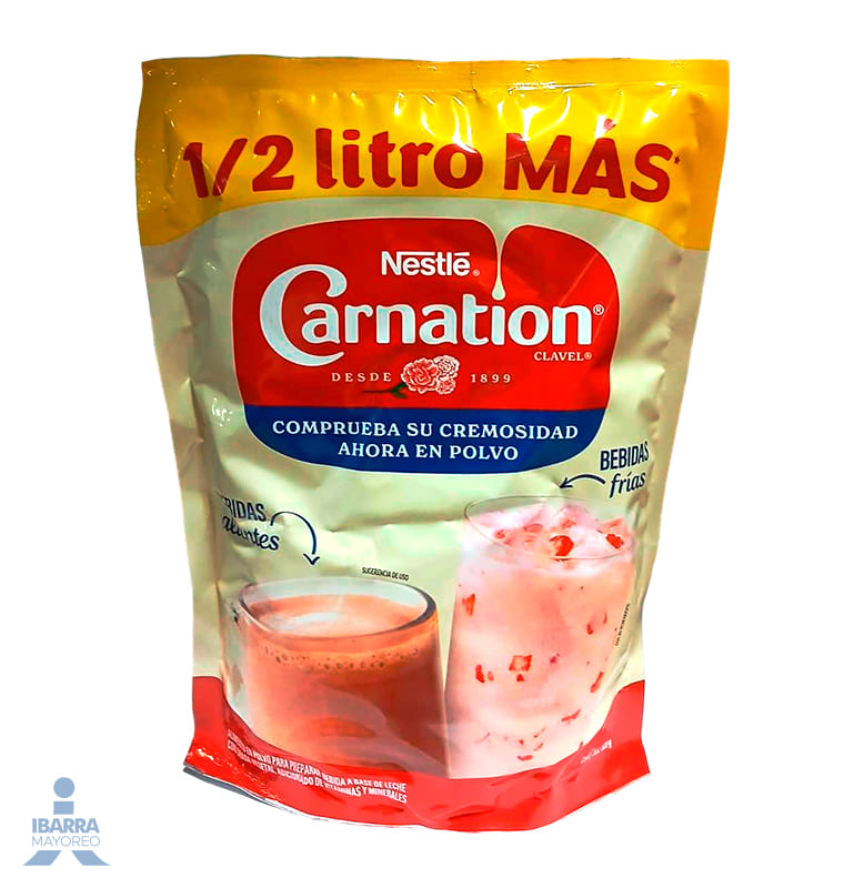 leche carnation polvo 460 g +60 g gratis | Ibarra Mayoreo